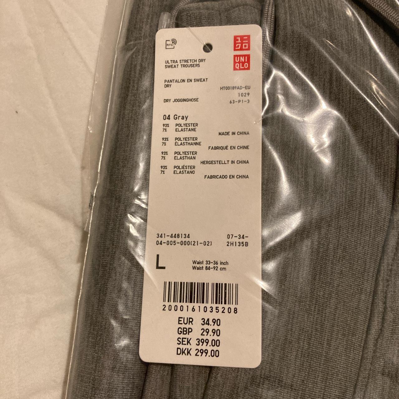 Uniqlo gray joggers ultra stretch Rrp £30 Brand... - Depop