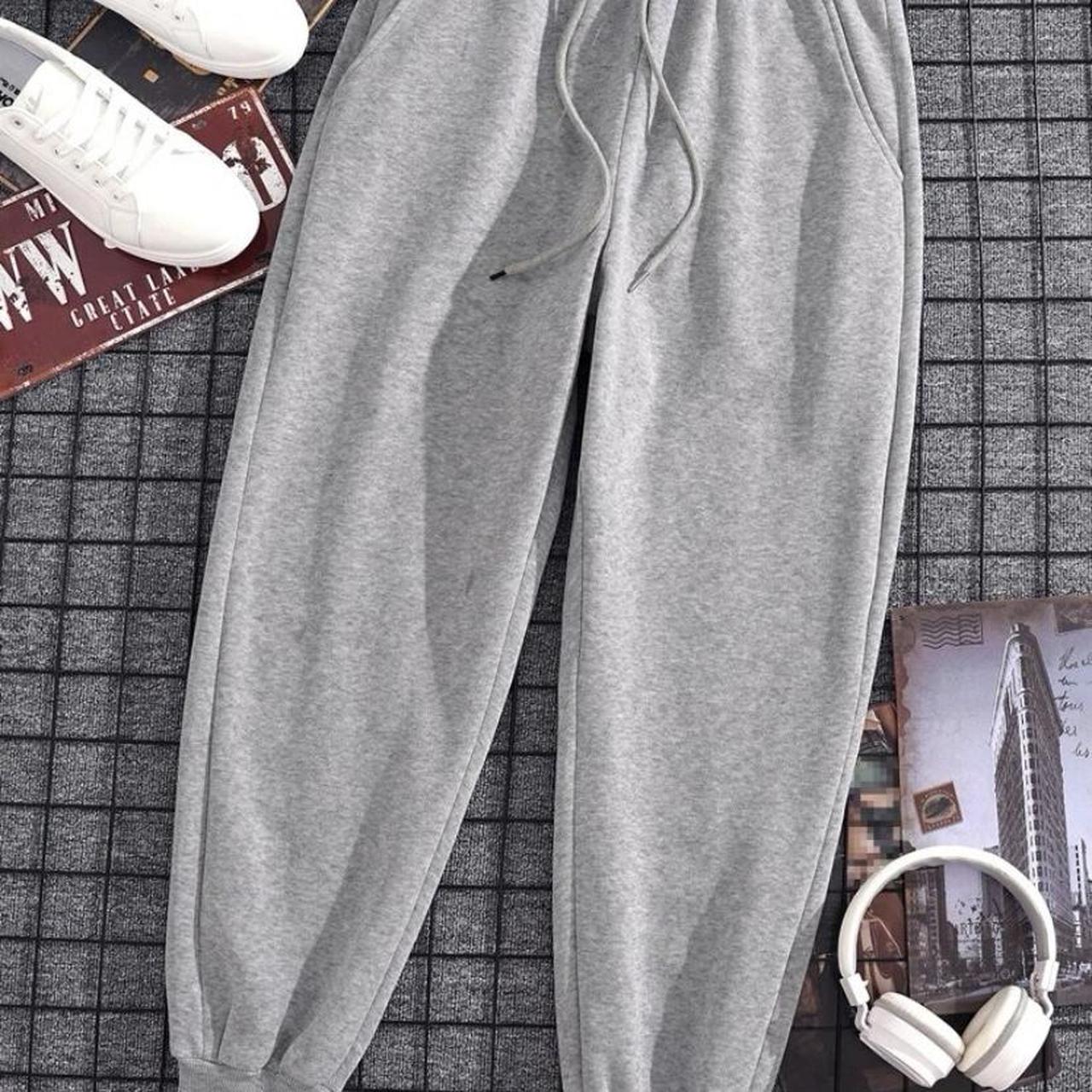 Grey Baggy Joggers All... - Depop