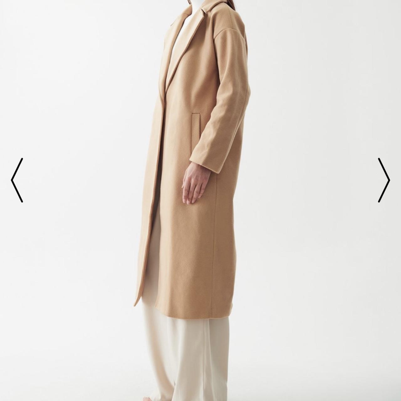 Tan oversized winter wool blend coat Perfect for... - Depop