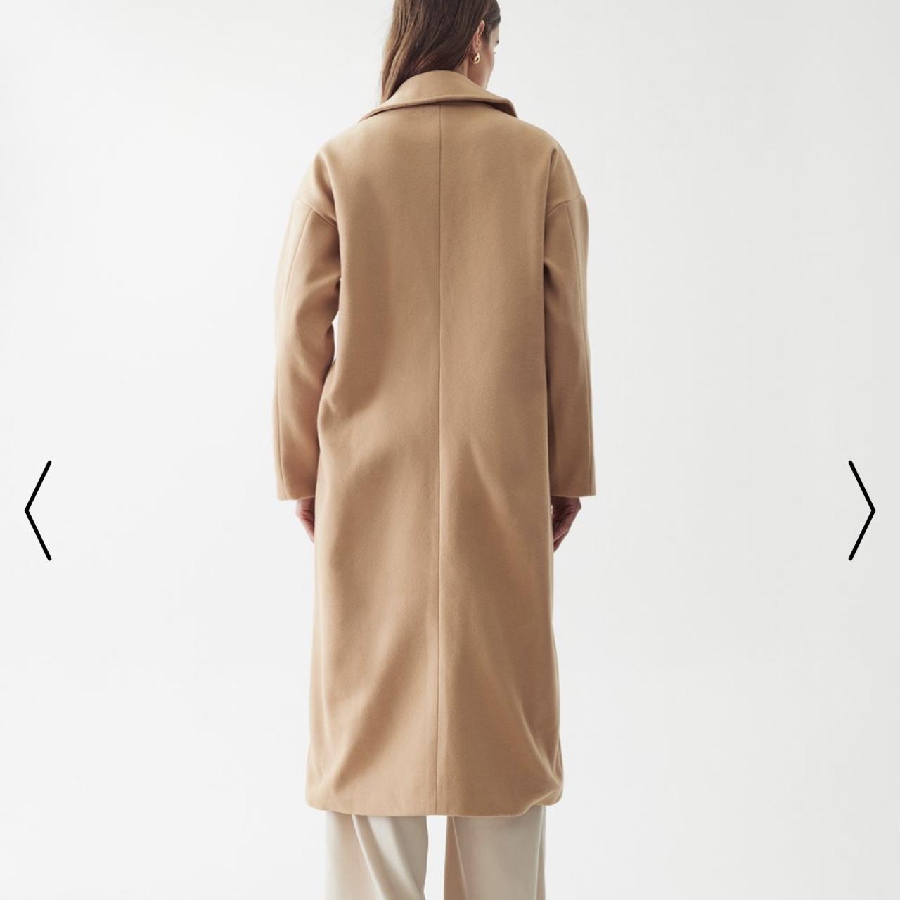 Tan oversized winter wool blend coat Perfect for... - Depop