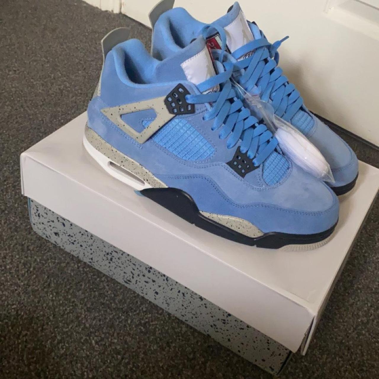 Jordan 4 university blue size 8.5 brand new - Depop
