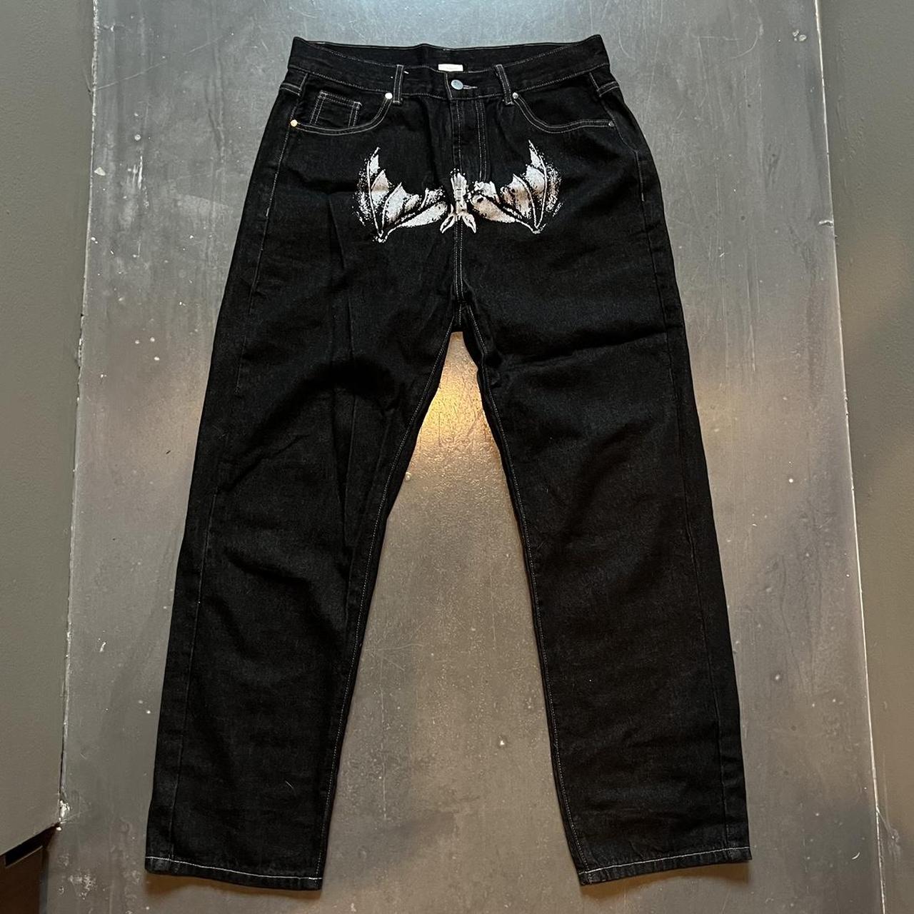 Opium Pants. Black Oversized Jeans. Opium Oversized... | Depop