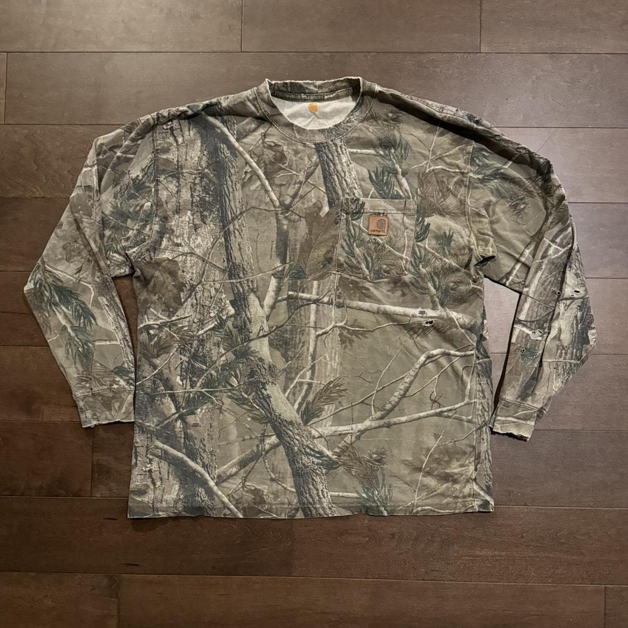 carhartt realtree longsleave size L mens heavy thick... - Depop