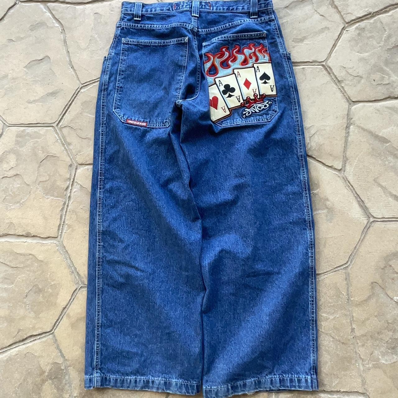 ♠️JNCO Jean Flaming Aces♠️ Super dope pair of 90's... | Depop