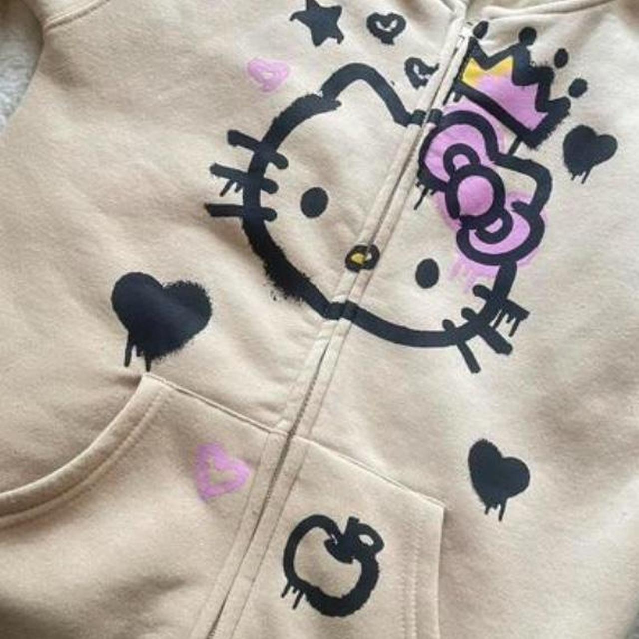 hello kitty jacket from forever 21 no marks stains... - Depop
