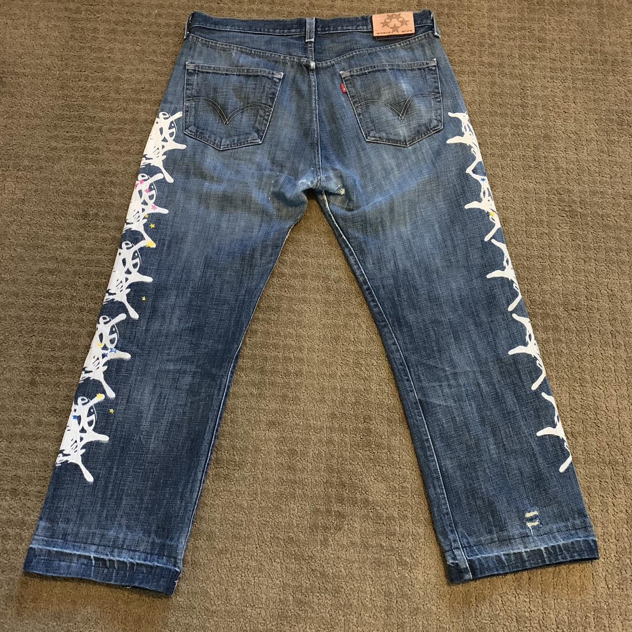 Sp5der vintage levi jeans spider worldwide... - Depop