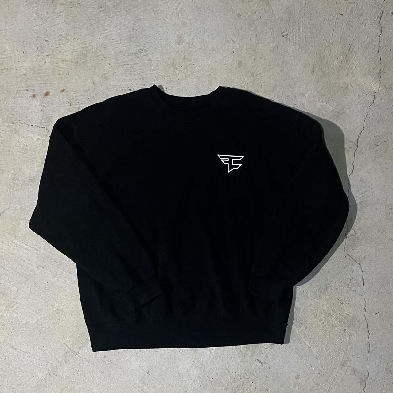 Black Faze Clan sweatshirt Size Large Slightly... - Depop