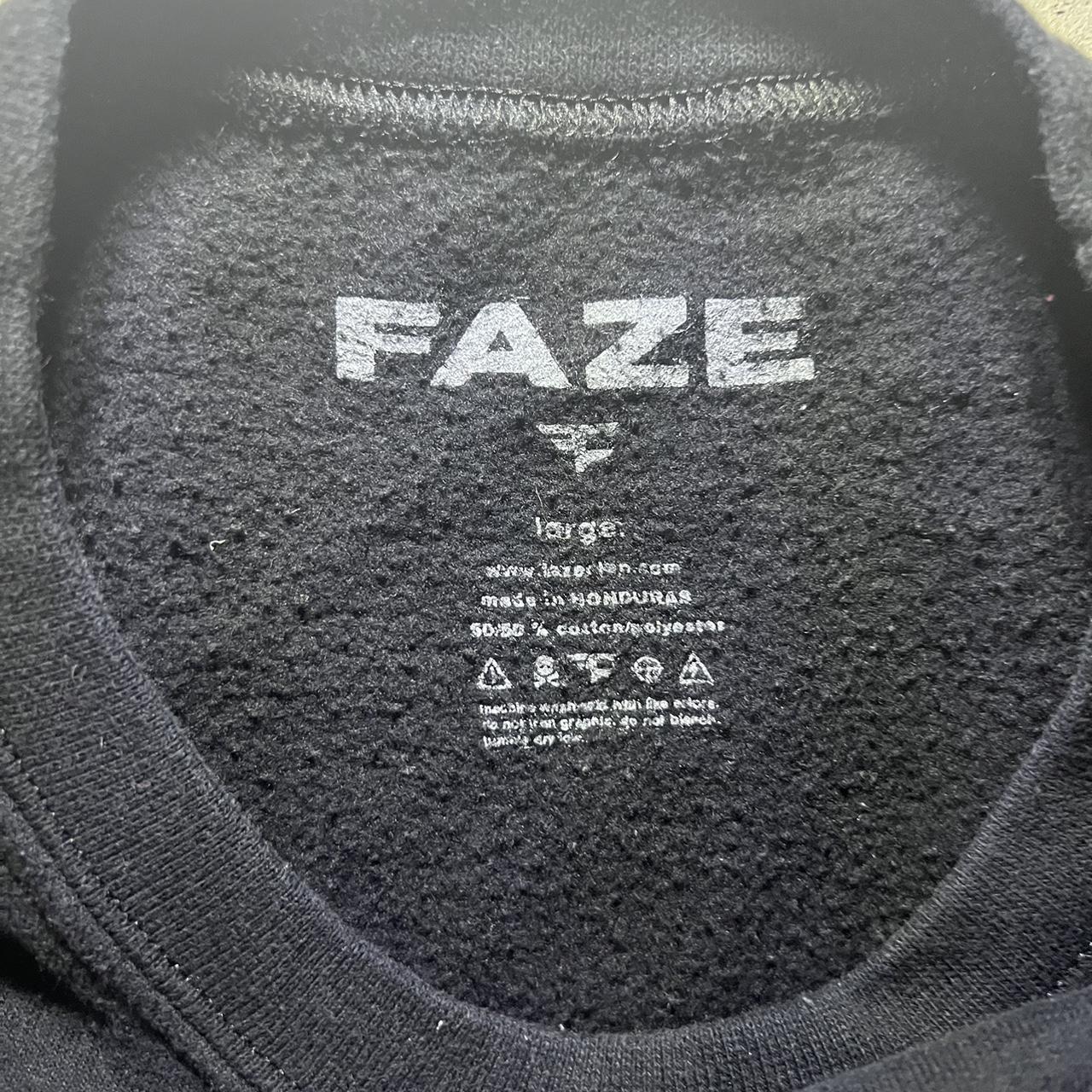 Black Faze Clan sweatshirt Size Large Slightly... - Depop