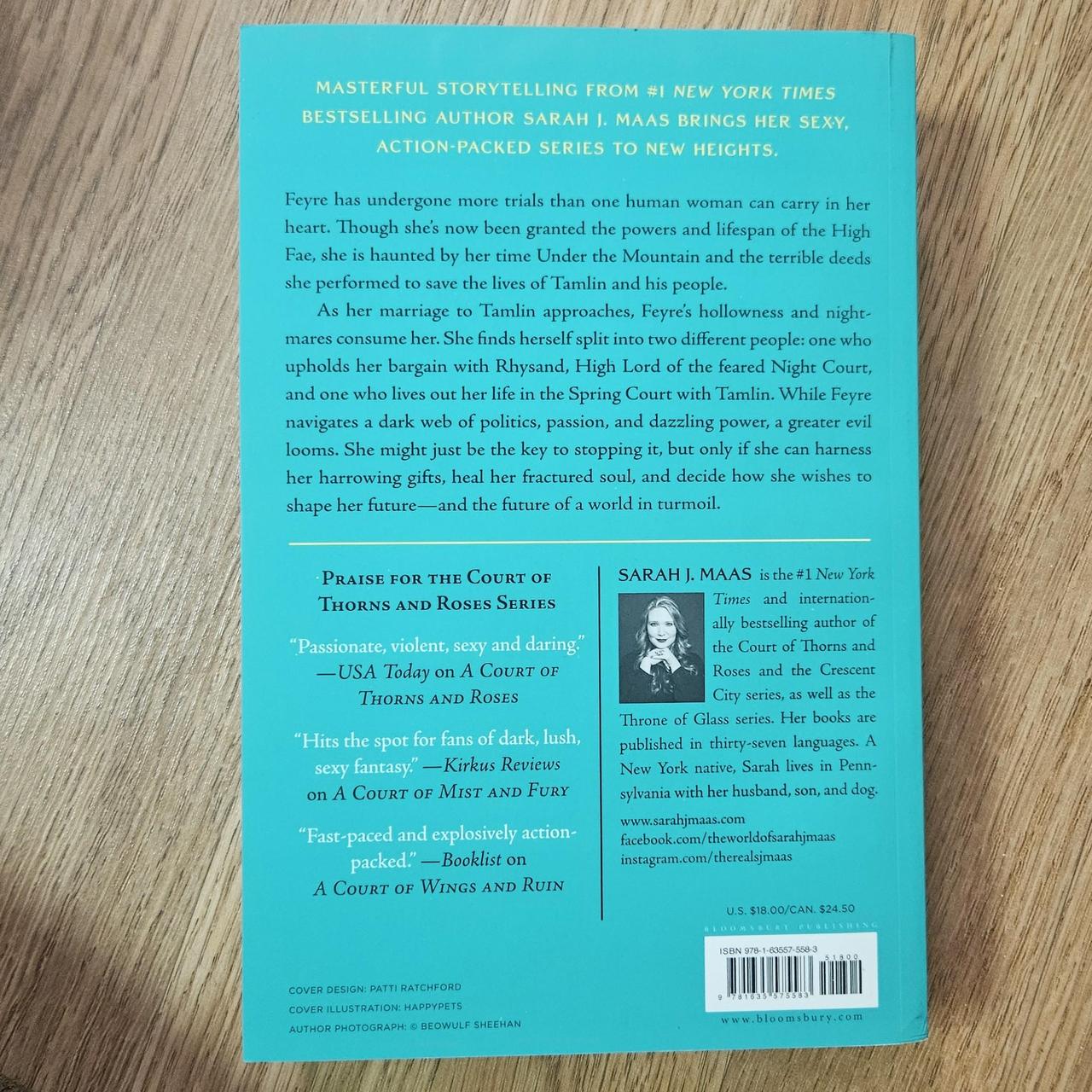 ACOMAF A Court of Mist and Fury Paperback Book - Depop