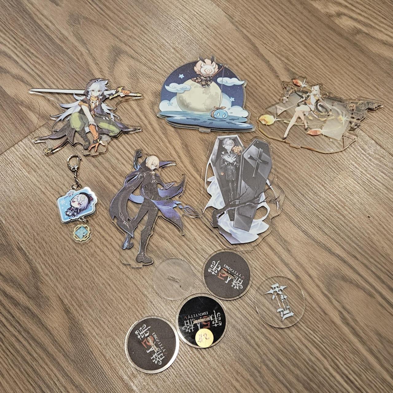genshin impact and identity v idv acrylic stands and... | Depop