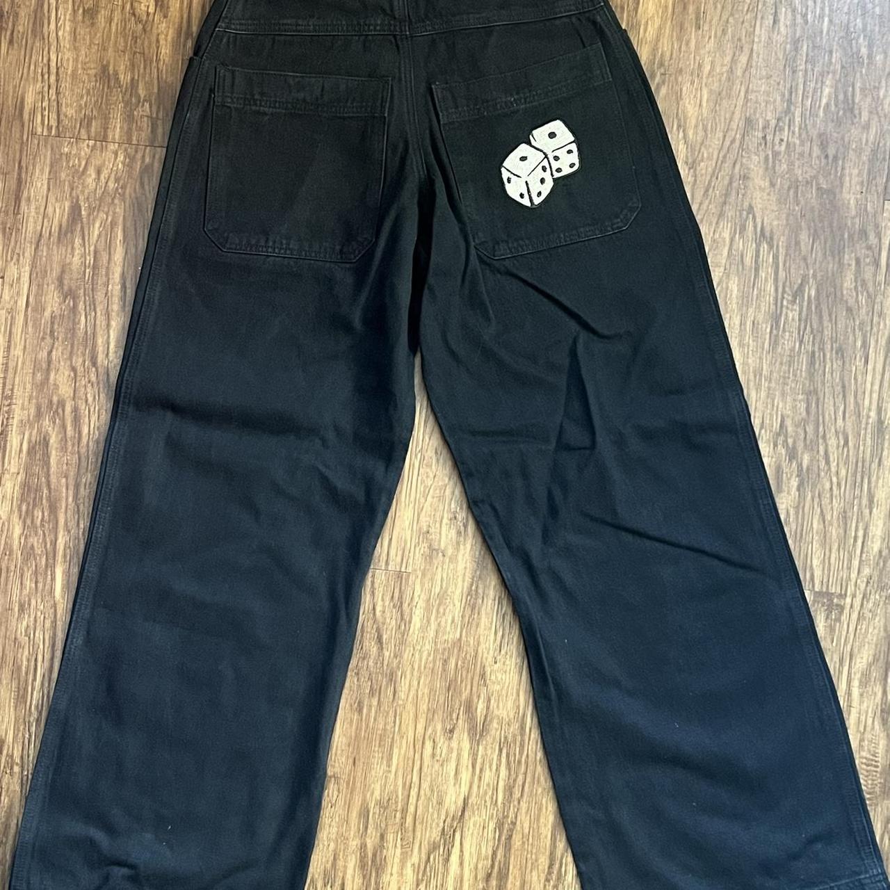 Xs small waist long Psyco Skateboard dice pants... - Depop