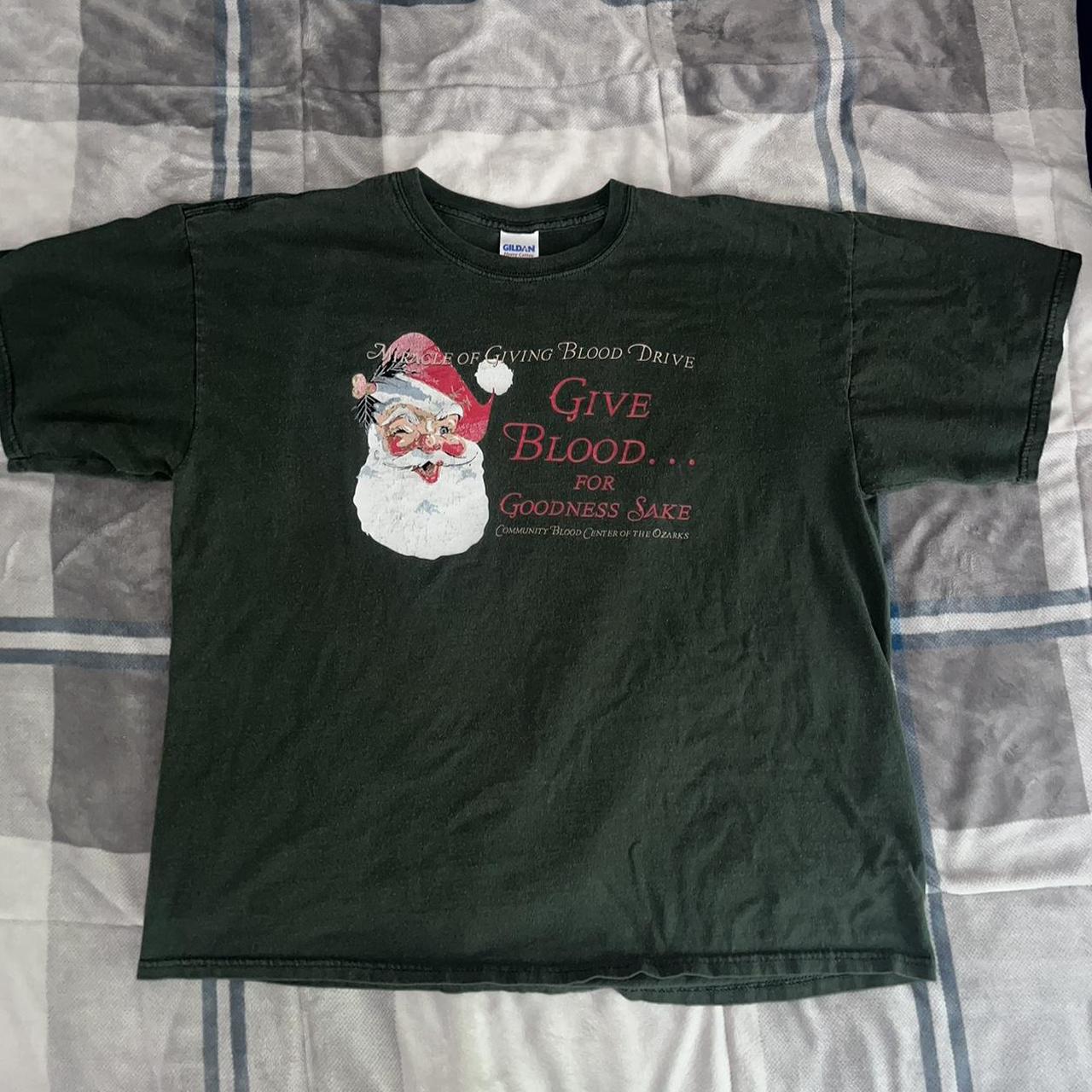 Santa Blood Drive shirt True XL No stains or tears - Depop