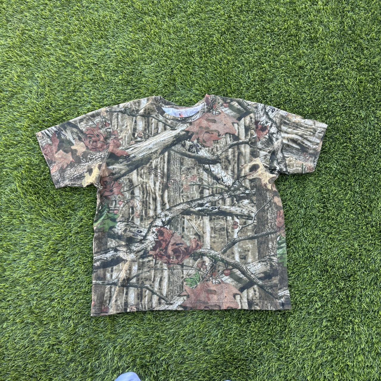 Vintage camo tee Tagged L Fits like a boxy medium... - Depop