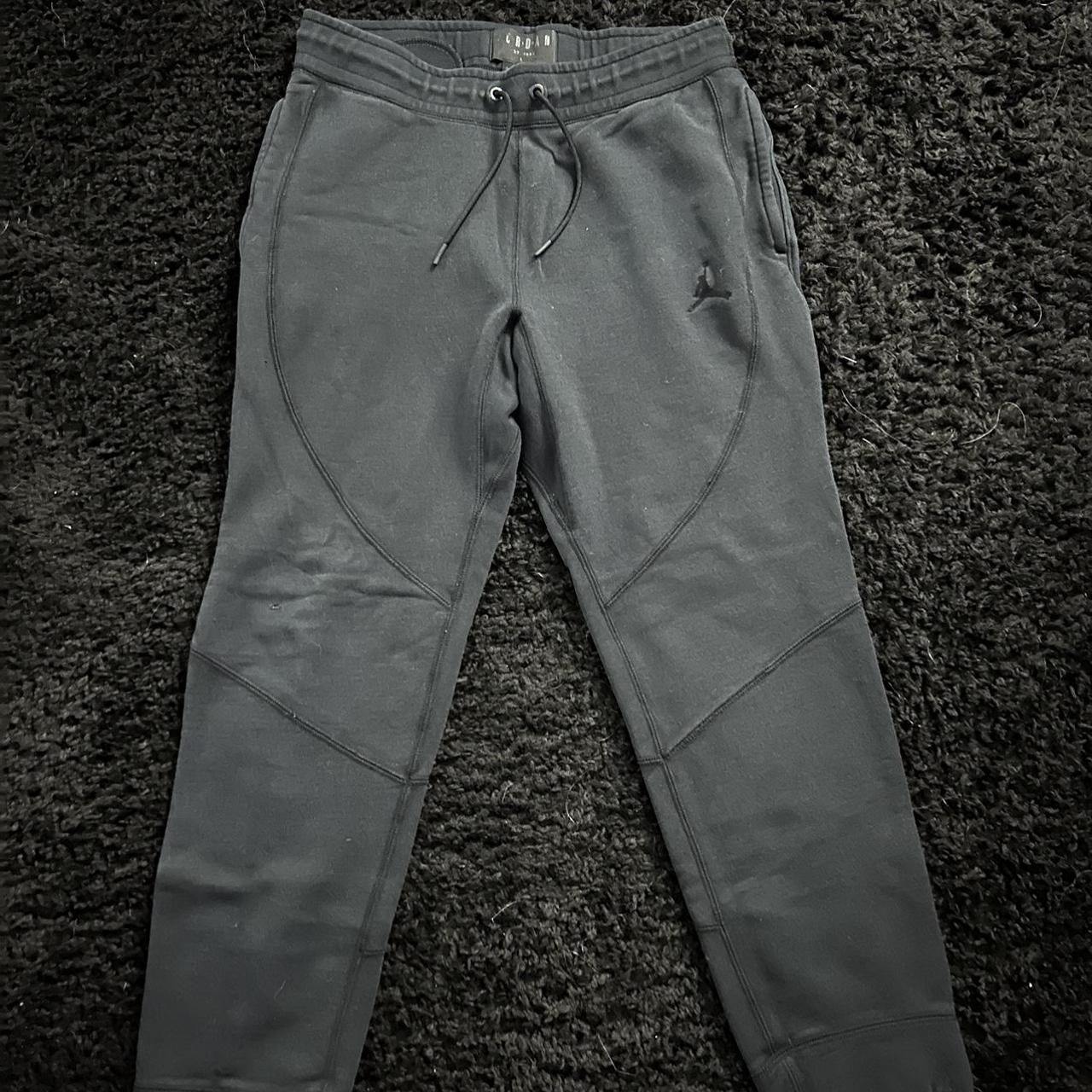 Large black Jordan sweatpants - Depop