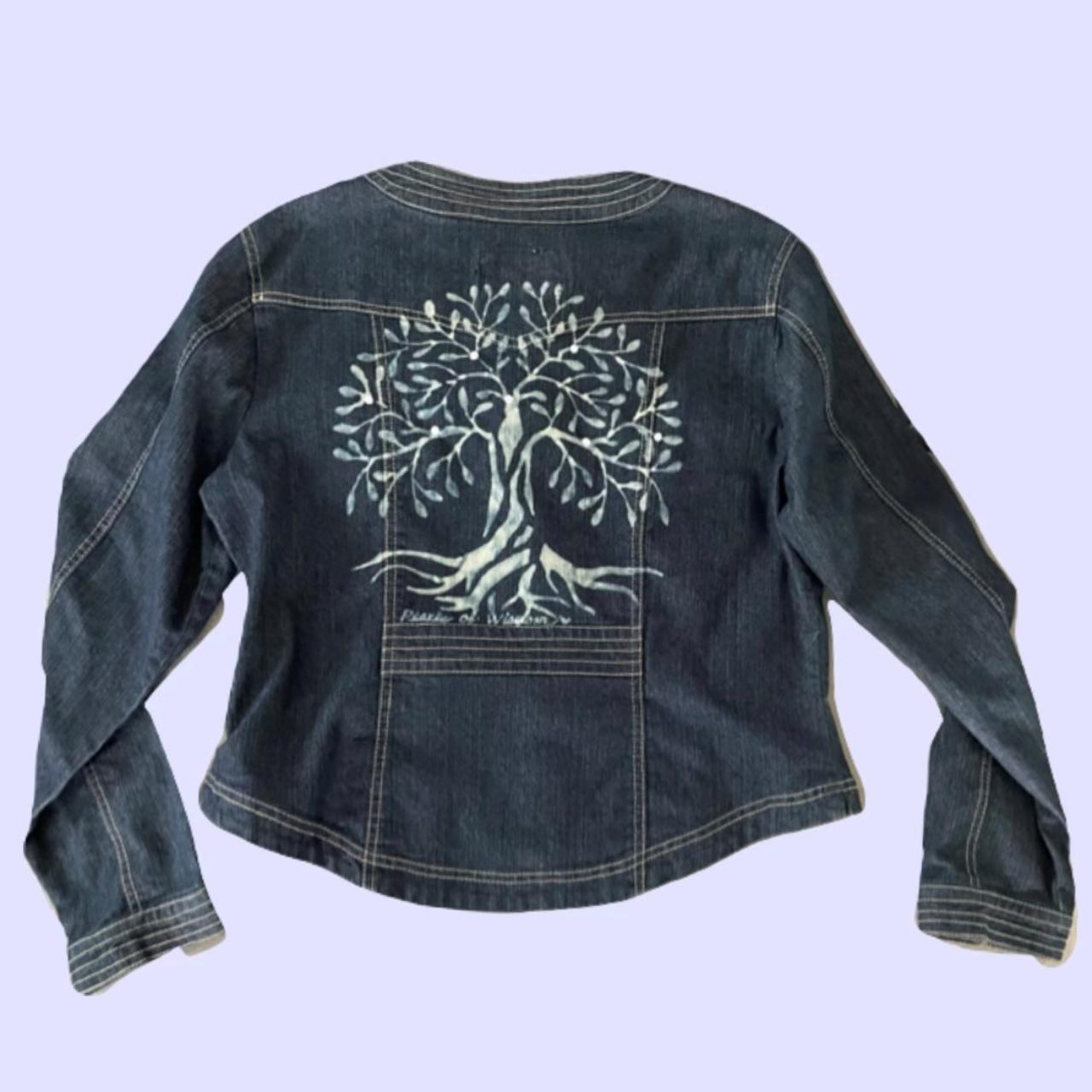 Live A Little Brand blue denim jacket with... - Depop