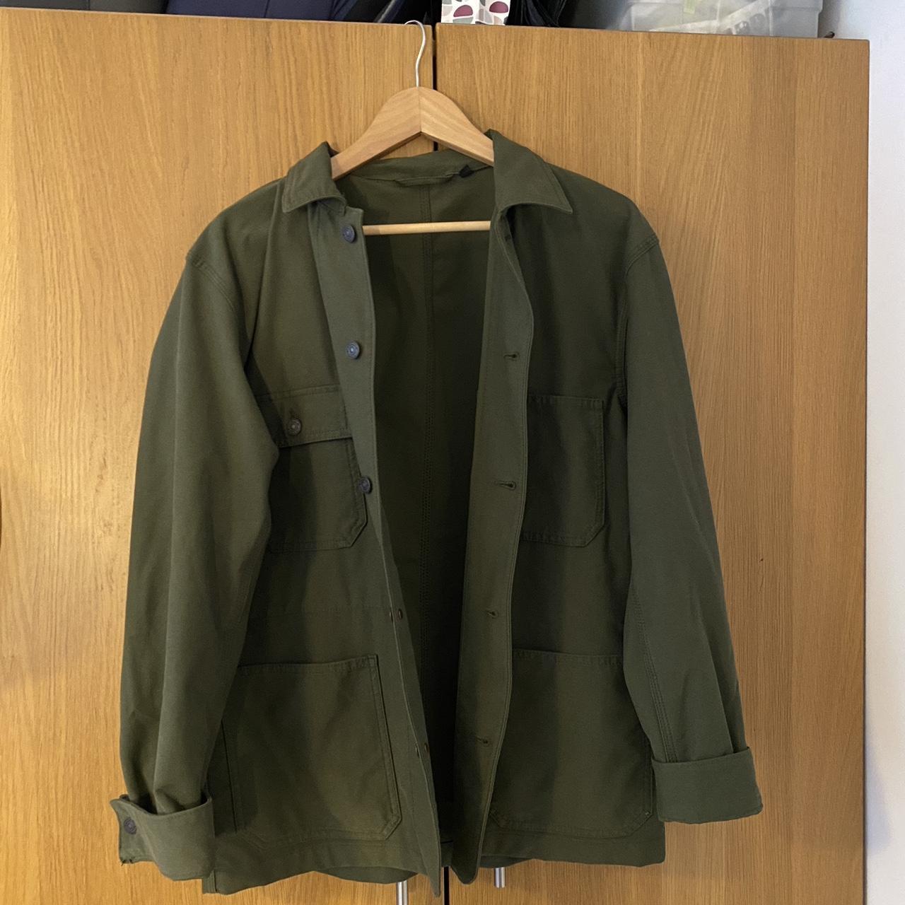 Chore Jacket un Green Size M, fits more like an... - Depop