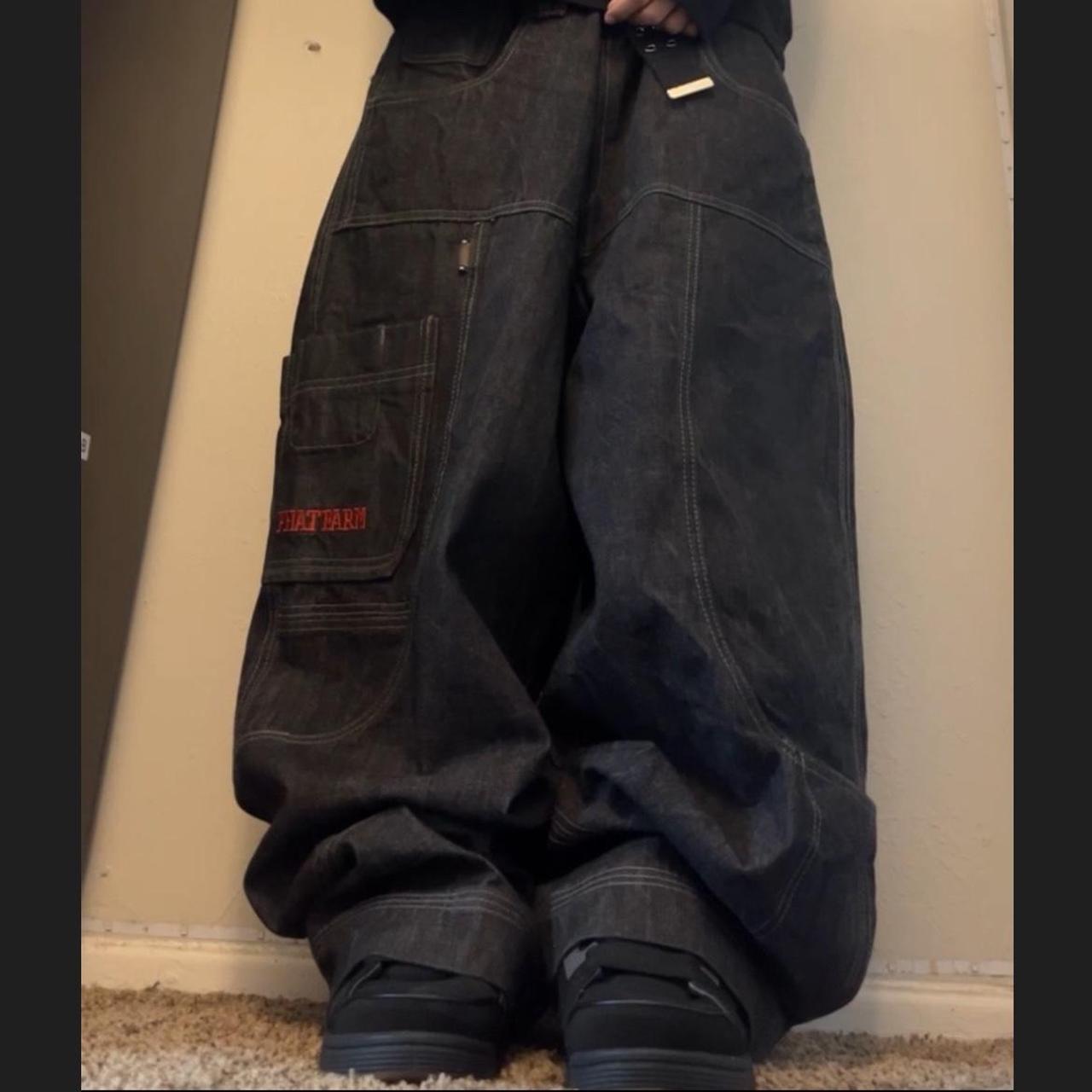 super rare wideleg phat farm jeans these jeans are... - Depop