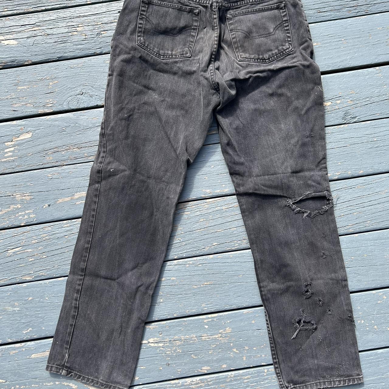 Y2K Chaps Denim Jeans / Distressed 36” x 34” - Depop