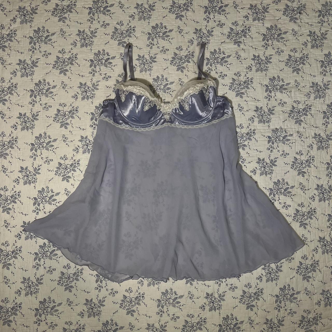 Adorable lavender and lace teddy size medium. The... - Depop