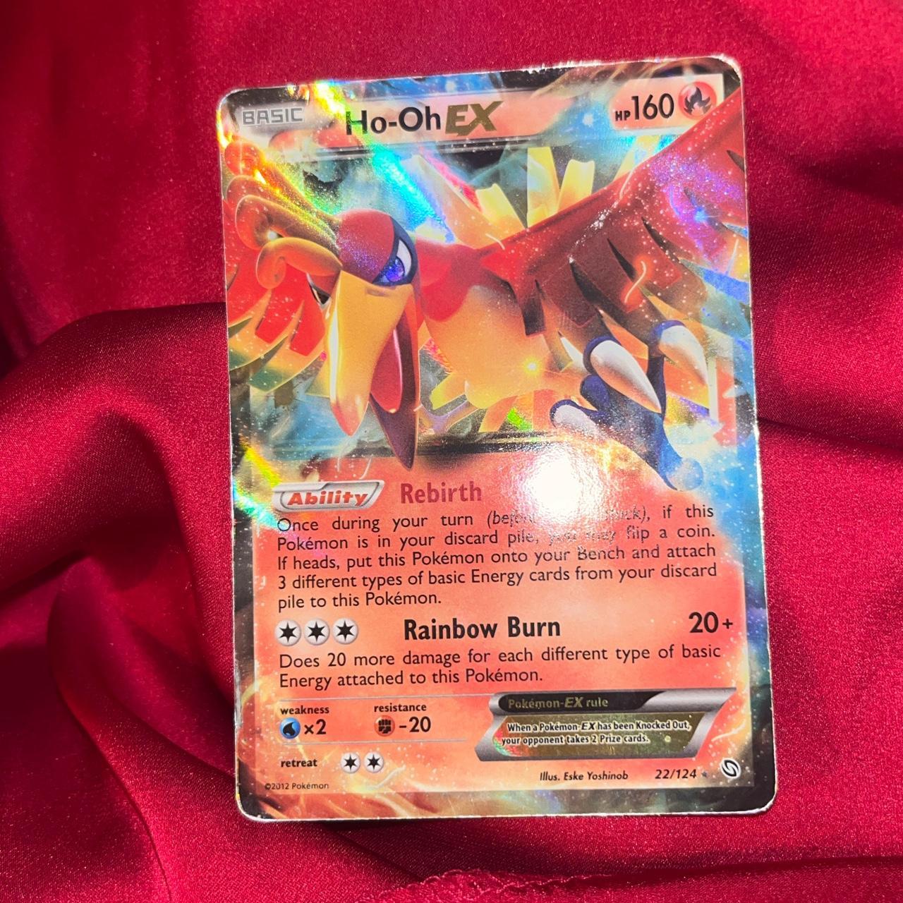 #22 Ho-oh EX holographic pokemon card - Depop