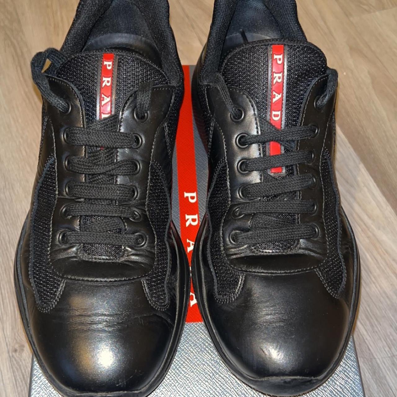 Prada America cup size 7.5 worn a handful of times,... - Depop