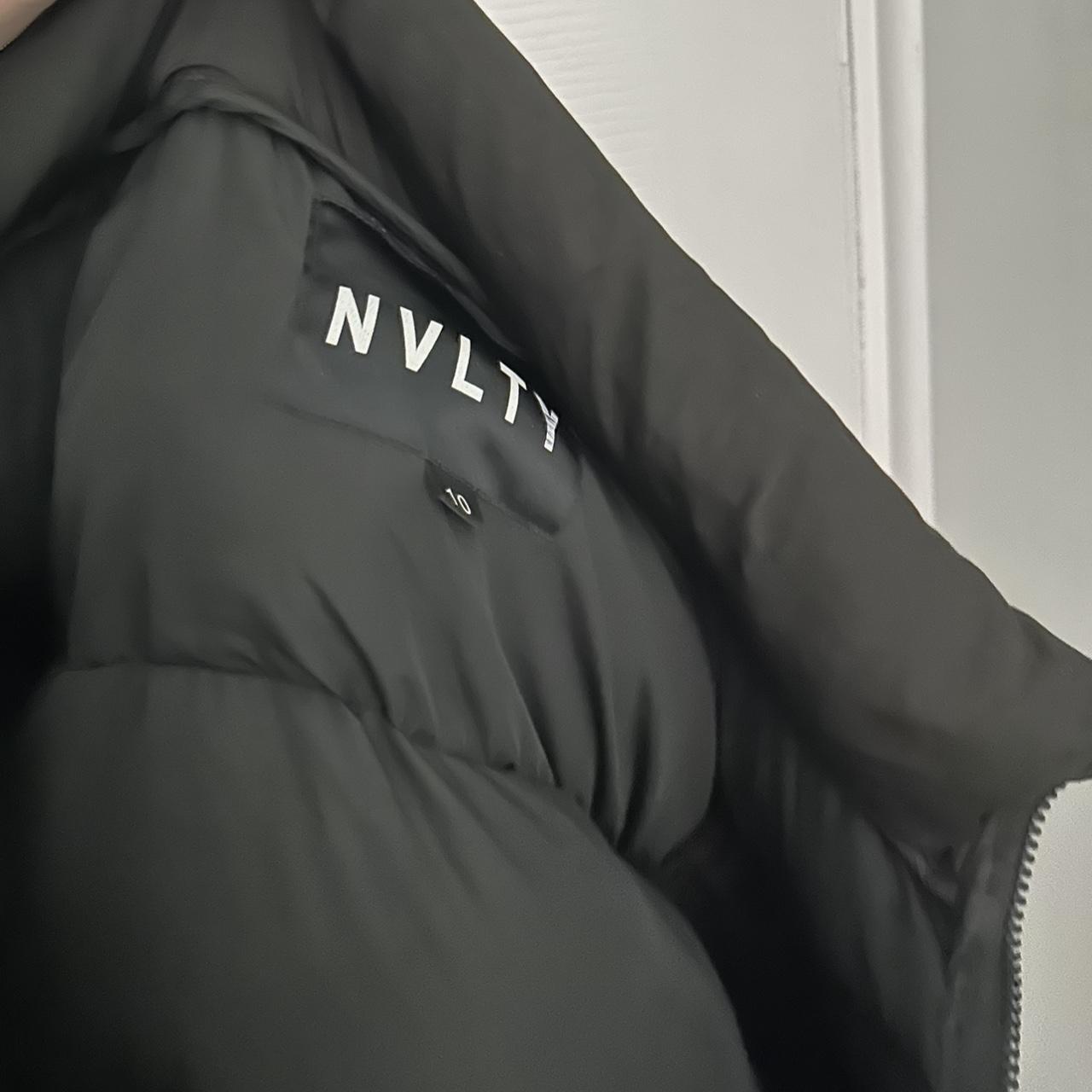 size 10 nvlty puffer jacket cropped worn 4 times - Depop