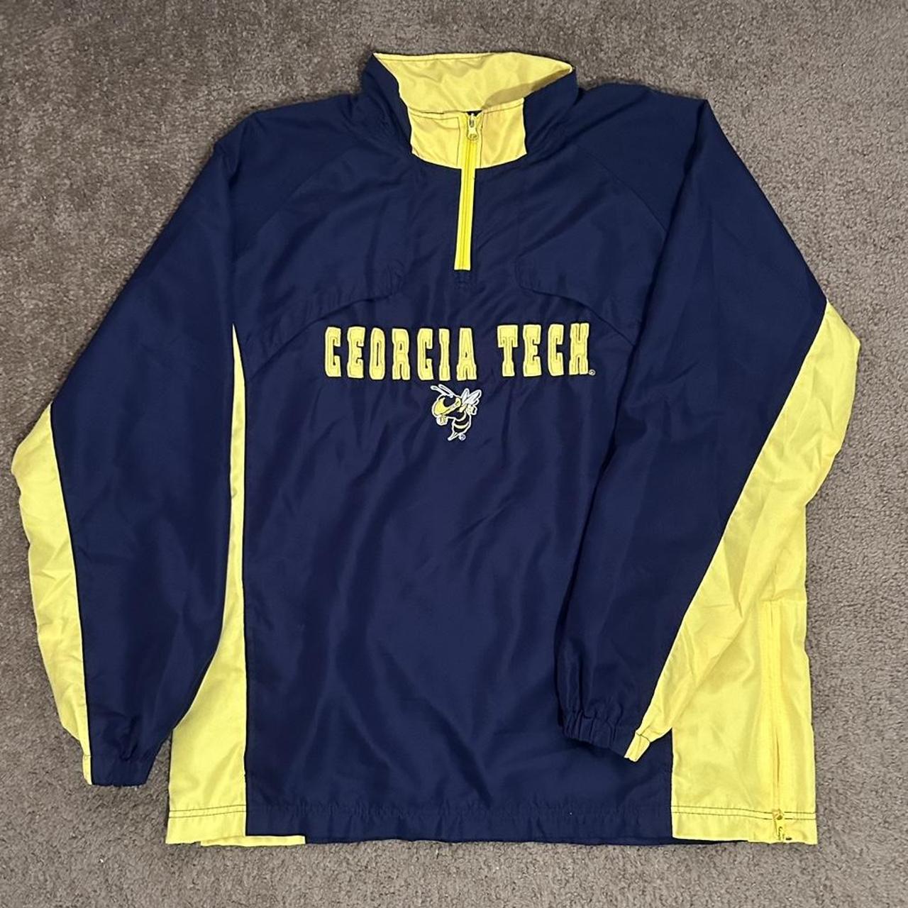 2000’s Georgia Tech Windbreaker Pullover Size M,... - Depop