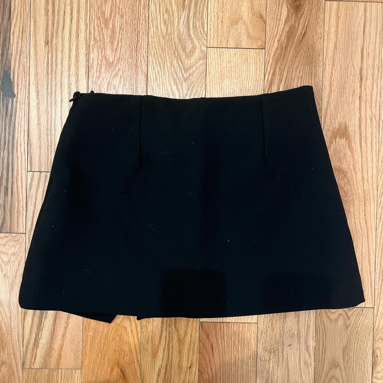 Brand New Asymmetric Zara Skort New worn- bought a... - Depop
