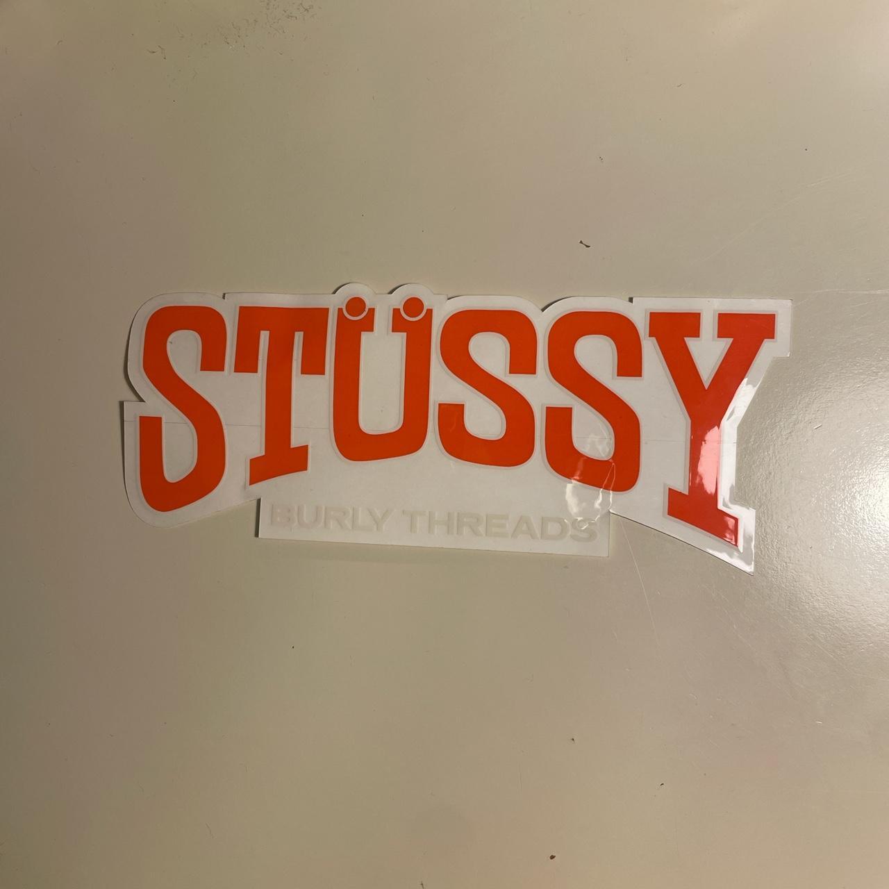 stussy, burly threads sticker #stussy #sticker - Depop