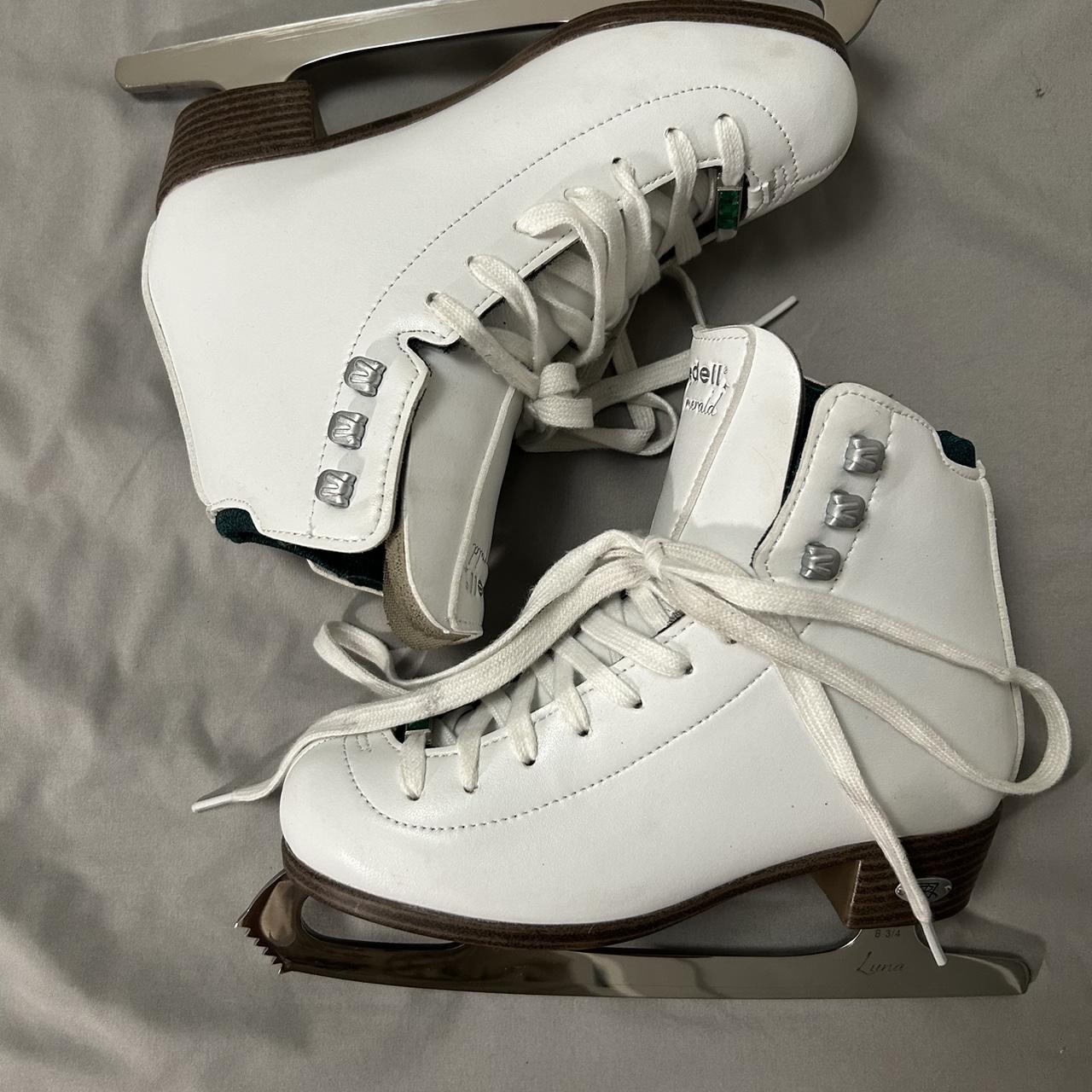 White figure skates. ( US W 5 1/2 = Youth 3 1/2)... - Depop