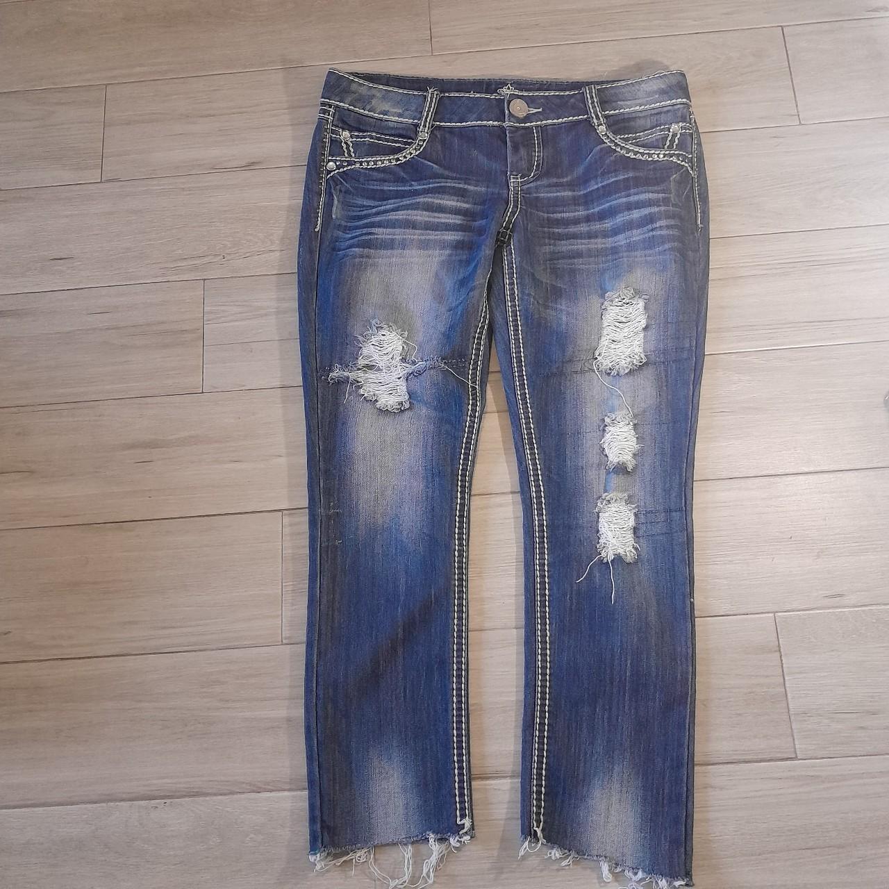 Girl's Ripped 🔥 Hot Blue 👖 Jeans. These jeans are in... - Depop