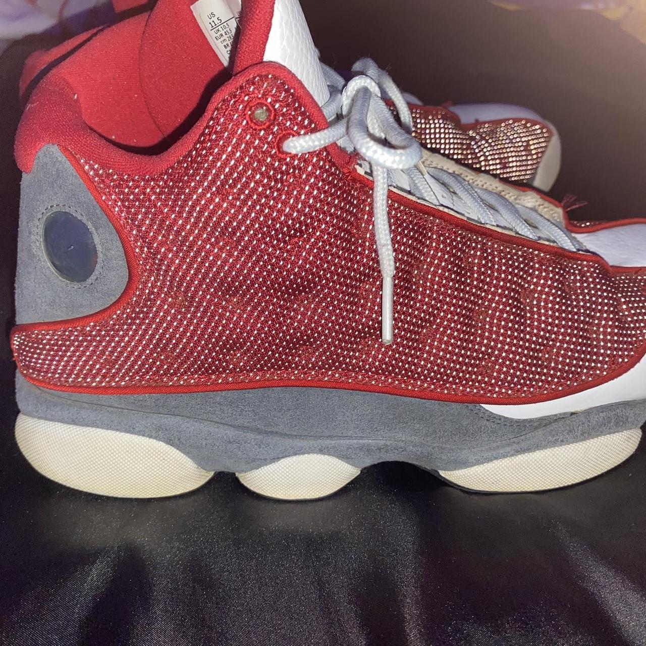 Jordan 13 red flint size 11.5 worn NO BOX - Depop