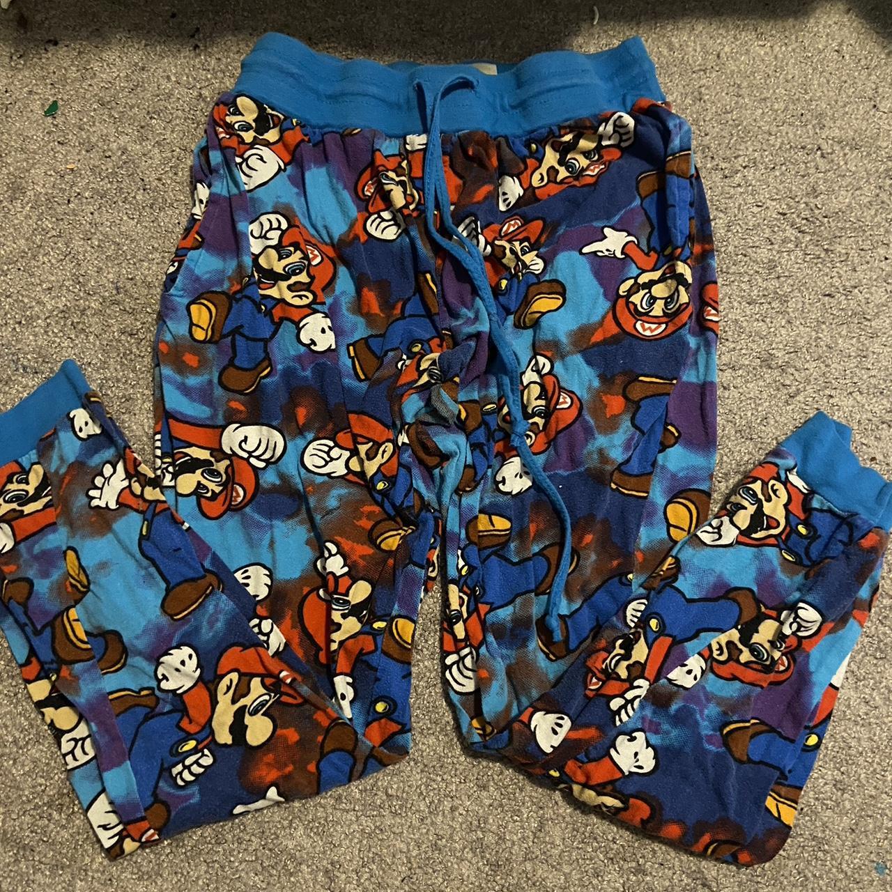 Nintendo Super Mario Bros. pajama pants adult size... - Depop