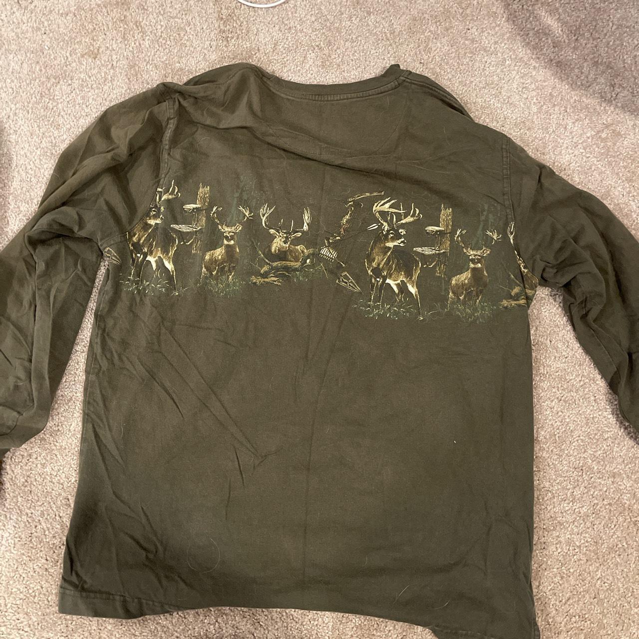 Vintage Long sleeve shirt Hunting Green Street and... - Depop