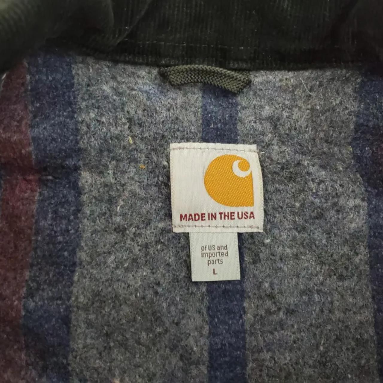 VTG Carhartt J001 BLK Detroit Duck Blanket Lined... - Depop