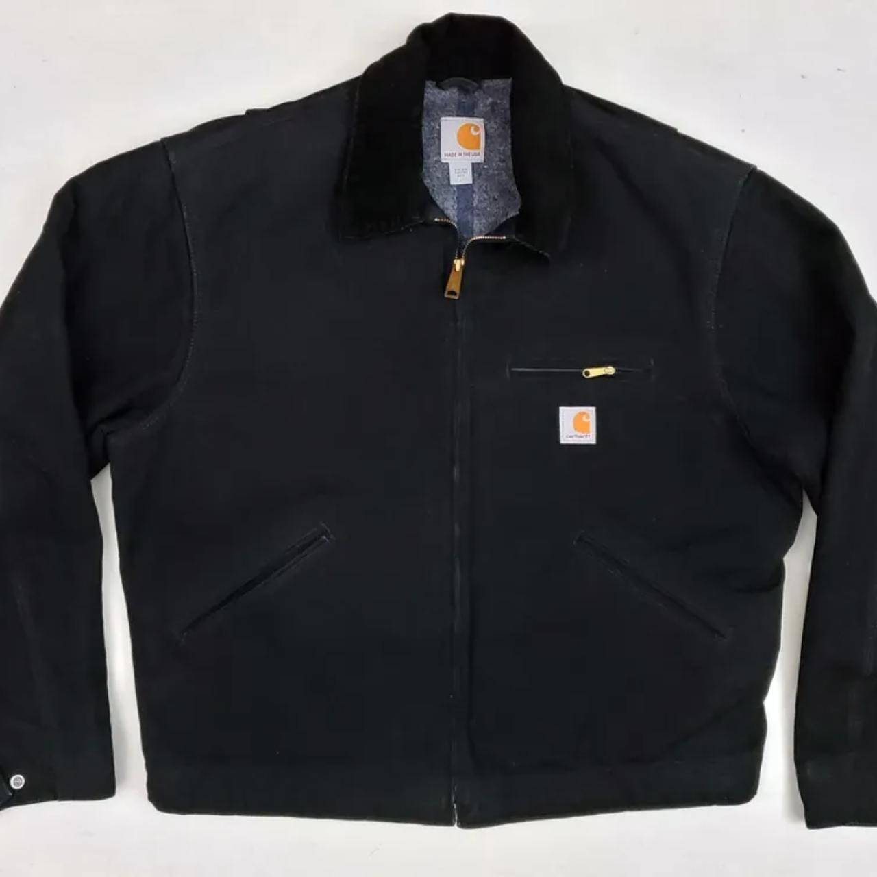 VTG Carhartt J001 BLK Detroit Duck Blanket Lined... - Depop