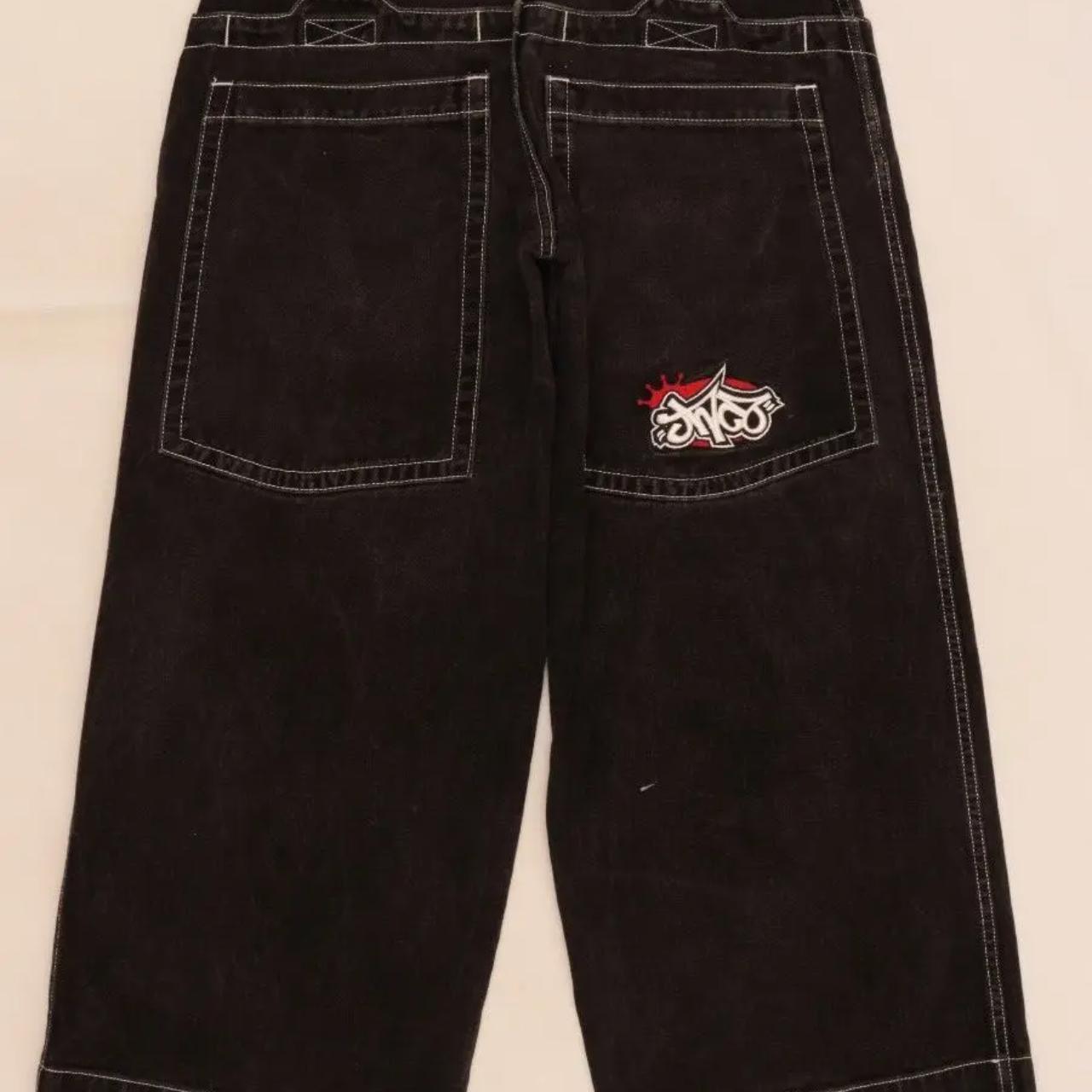 B9616 VTG JNCO Jeans Men's Baggy Hip Hop Denim Jeans... - Depop