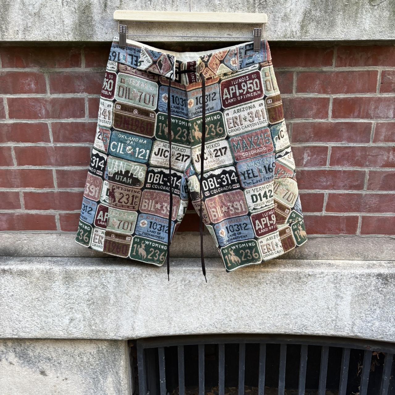 Vaquera NYC patchwork jacquard shorts | Depop