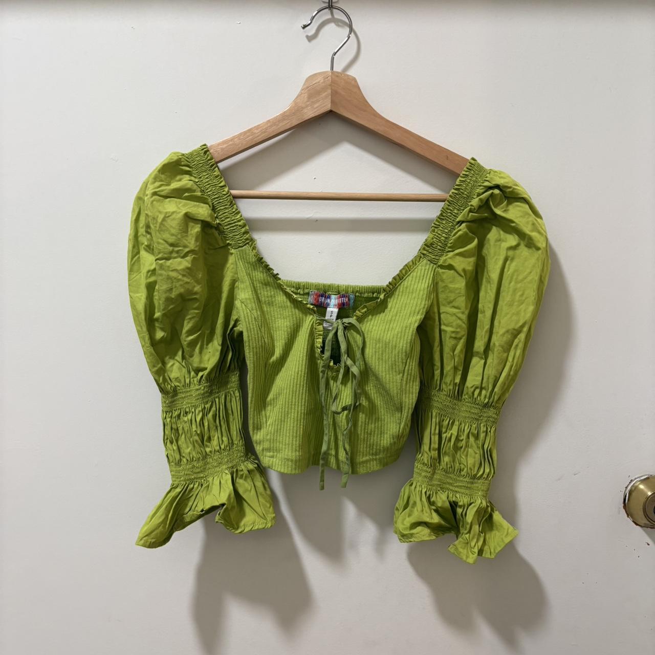Green Urban Outfitters crop top #croptop | Depop