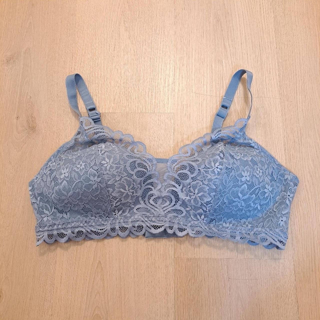 Bali Light Blue Lacey Padded Adjustable Feminine... - Depop