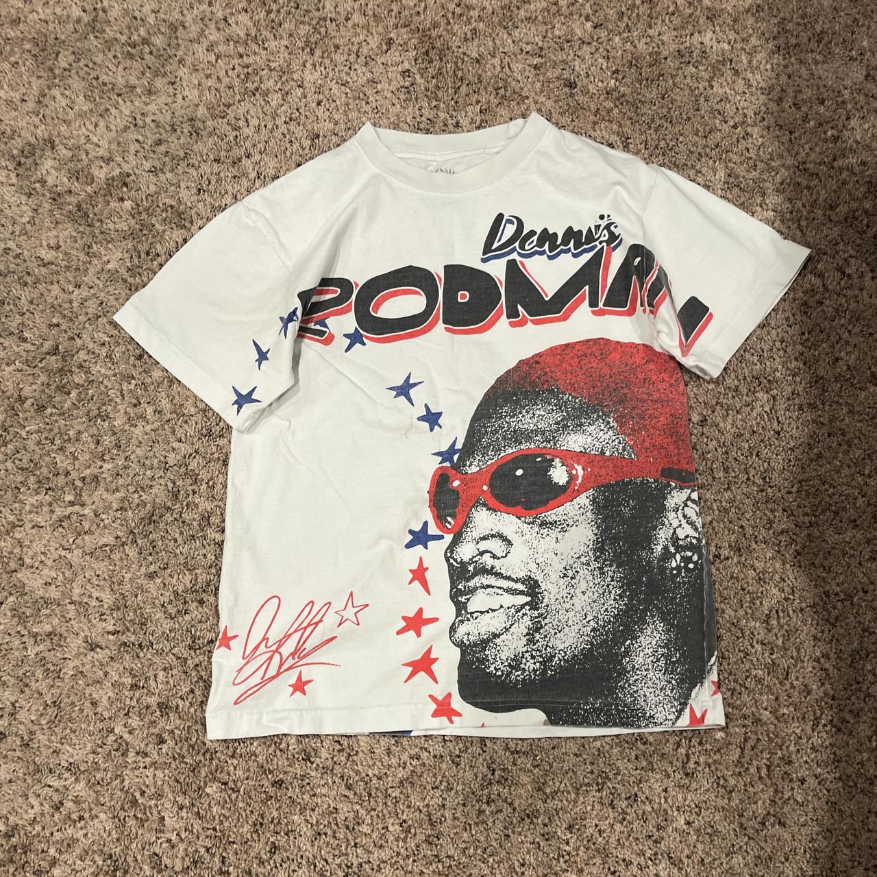 sick dennis rodman aop shirt size S #jnco #vintage... | Depop