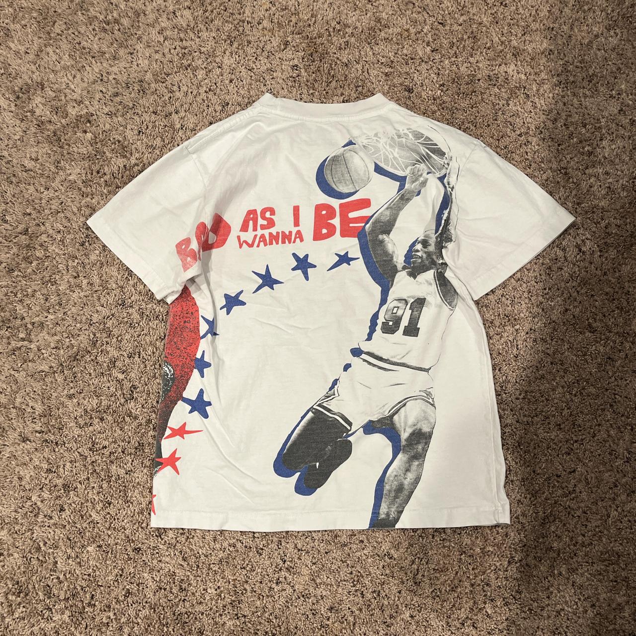 sick dennis rodman aop shirt size S #jnco #vintage... | Depop