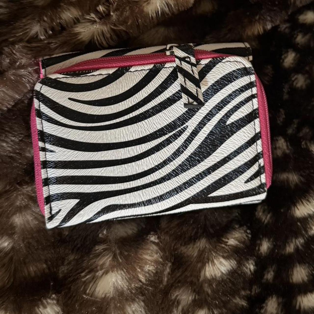 pink and black zebra print wallet ☆ 🦓🎀 ˚₊‧꒰ა: 5... | Depop