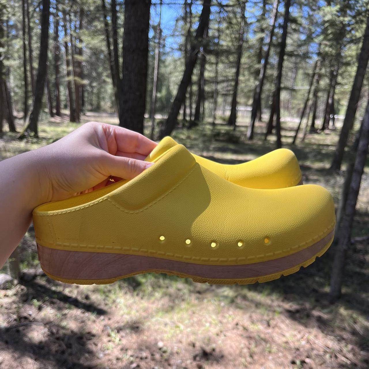 Dansko yellow rubber clogs size 39 - Depop