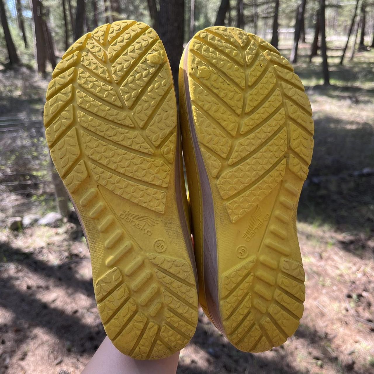 Dansko yellow rubber clogs size 39 - Depop
