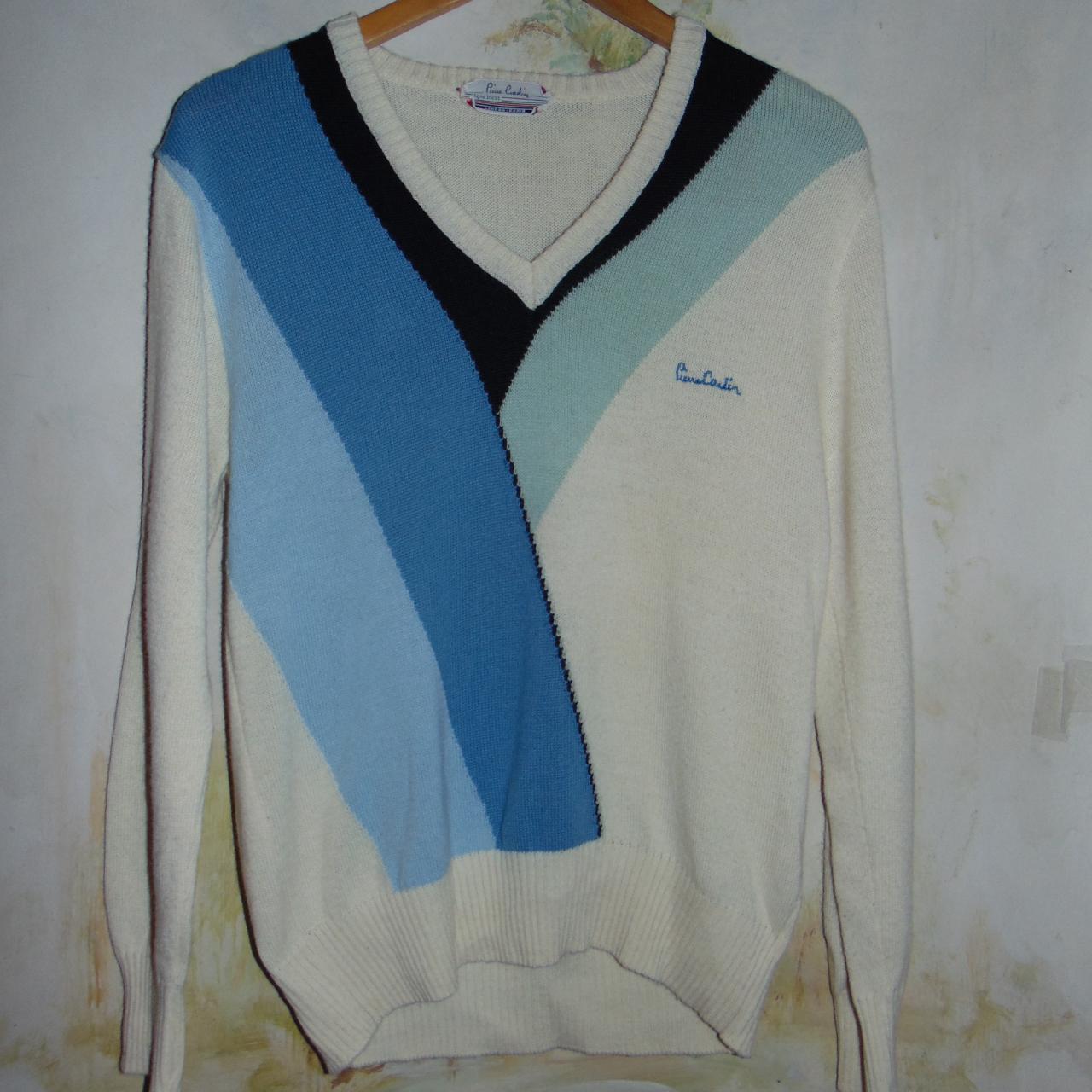 Vintage 70s 80s Pierre Cardin Colorblock Long Sleeve... - Depop