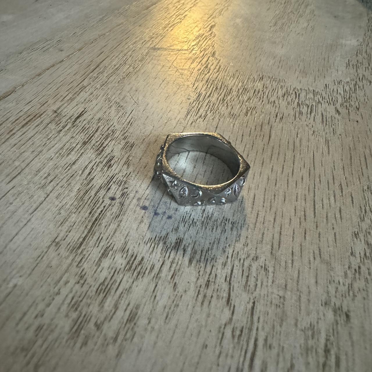 astrology ring hard jewelry size 10 stainless... - Depop