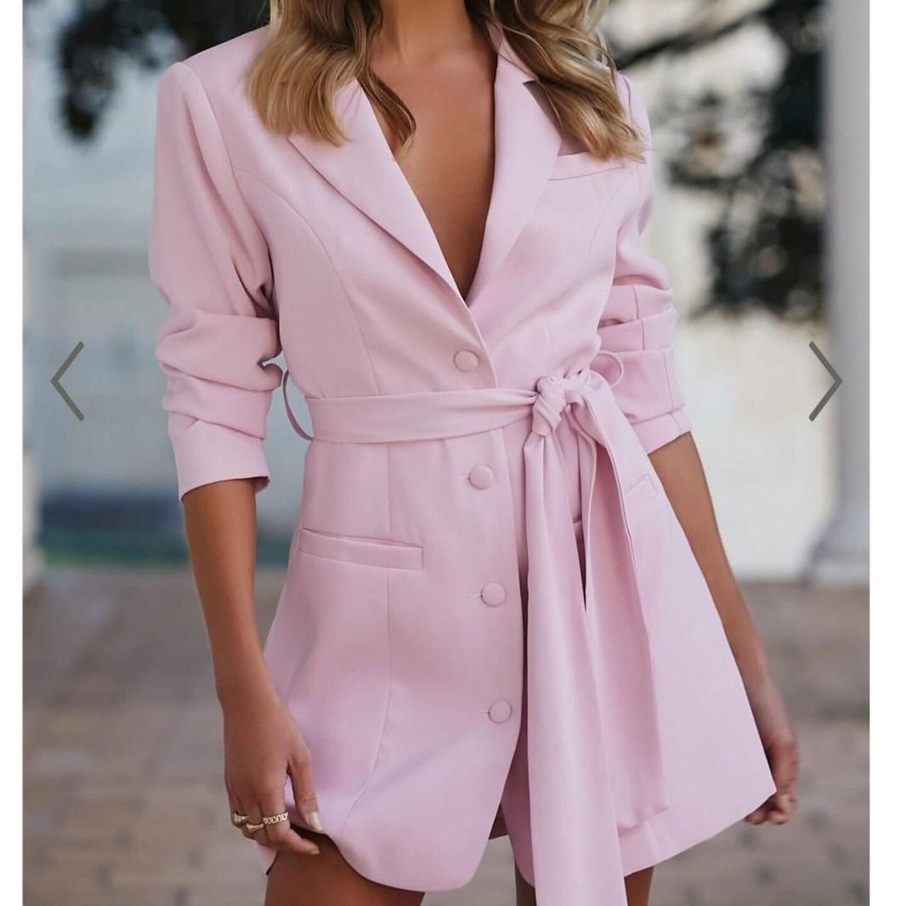 Pink blazer dress / size 20 / good condition / worn... - Depop