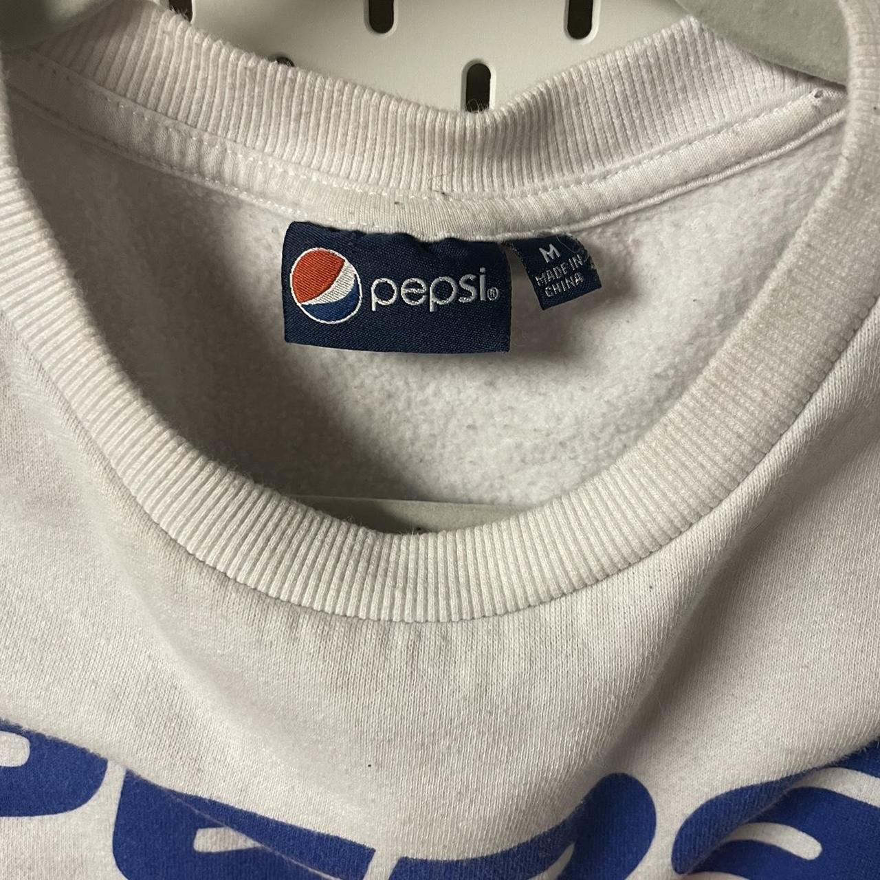 Pepsi sweater Size Mens M Has some light staining... - Depop