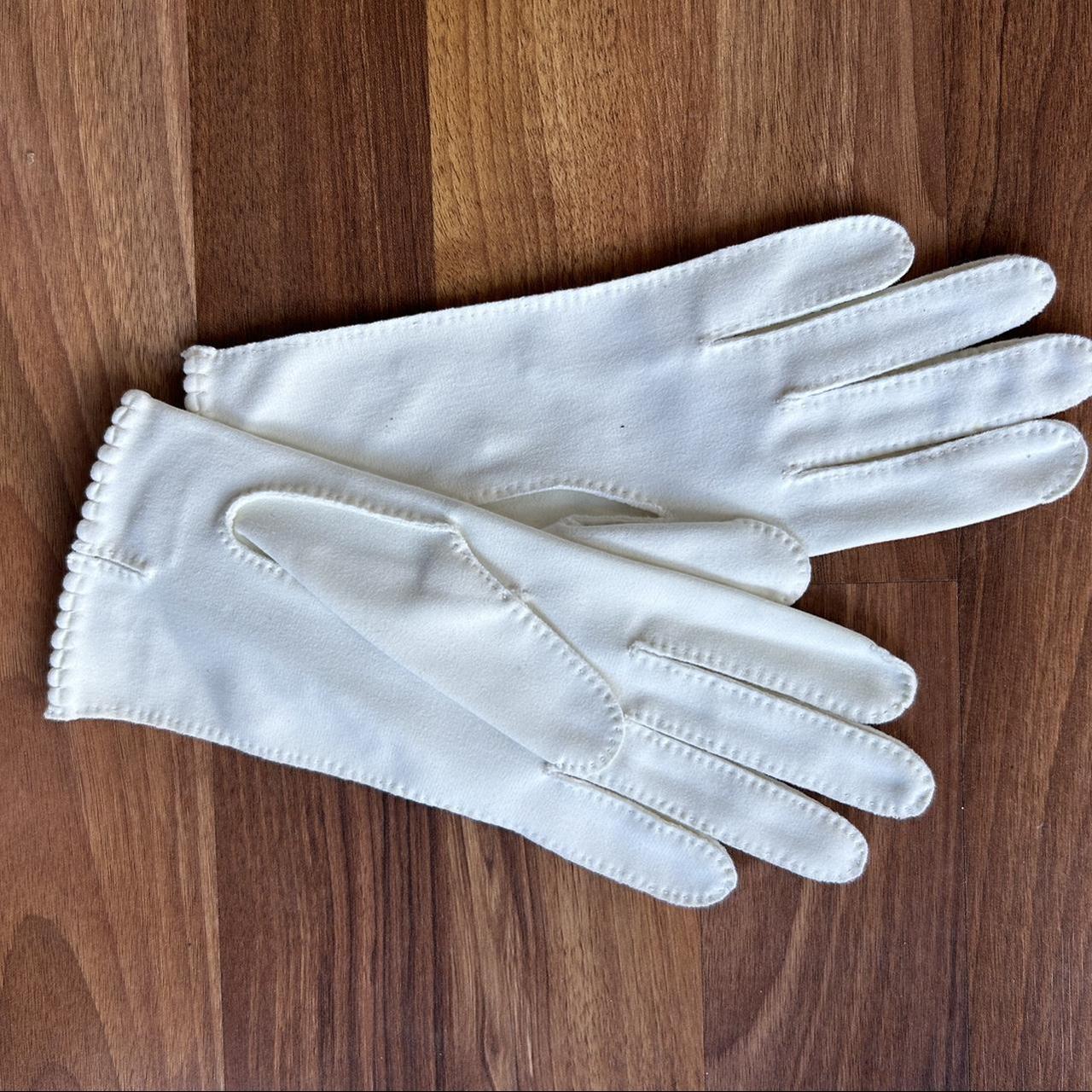 original packaging vintage white gloves with... - Depop